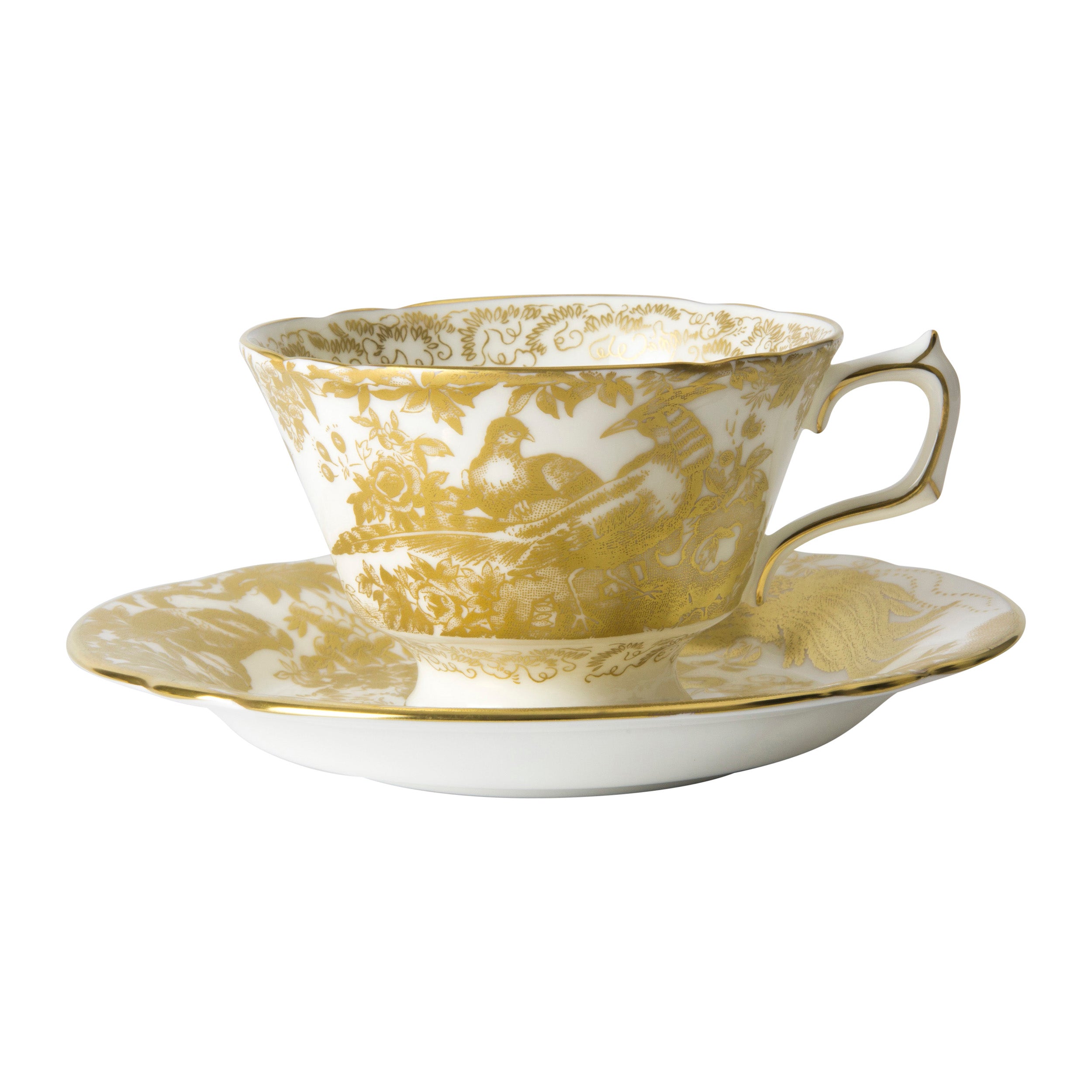 エイビス ゴールド ティーカップ＆ソーサー(225-340ml) – ロイヤルクラウンダービー