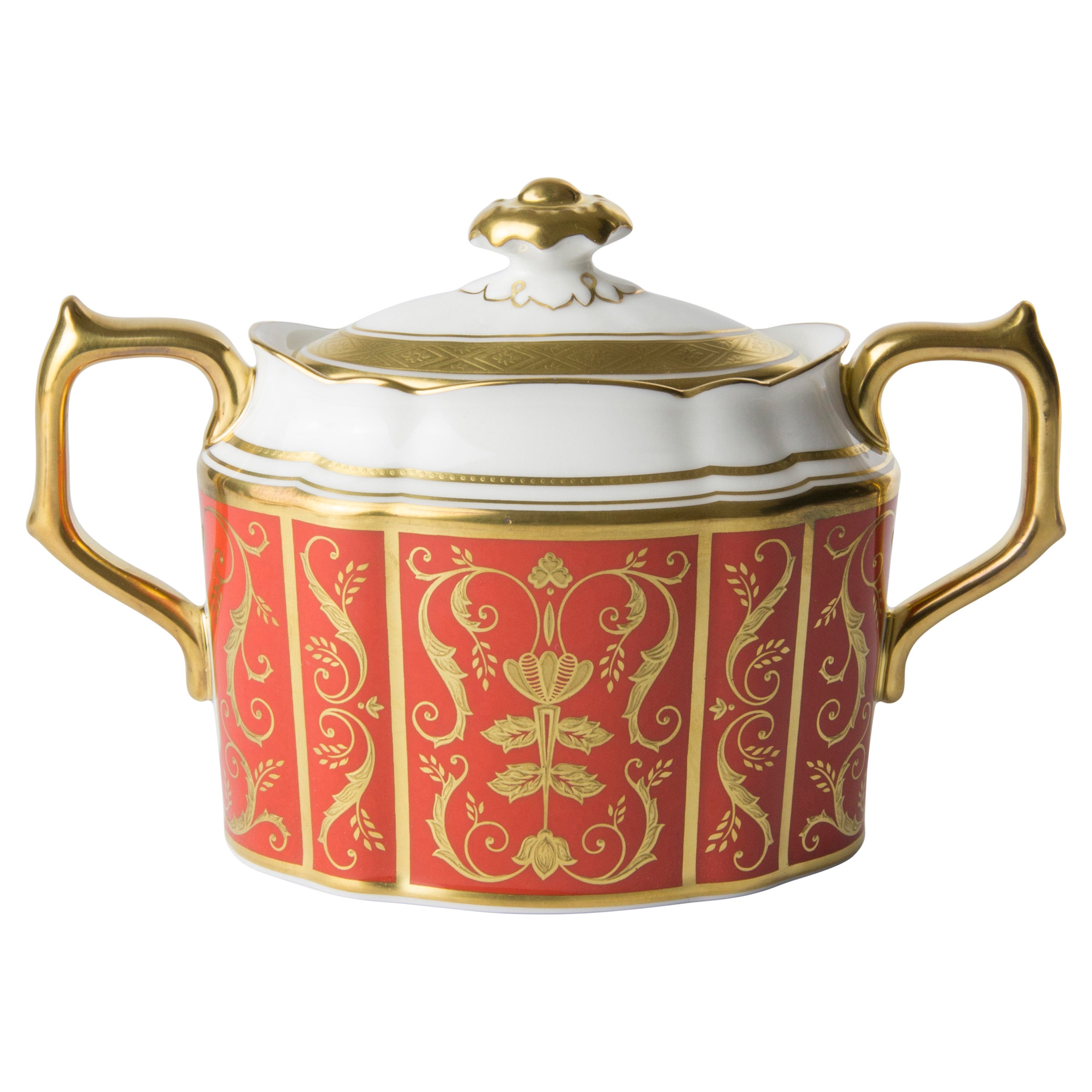 リージェンシー レッド 蓋付き砂糖入れ(315ml) – ロイヤルクラウンダービー